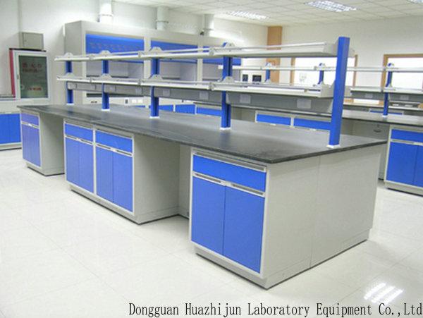 All Steel Structure Lab Central Bench For Chemical Factory and School ...