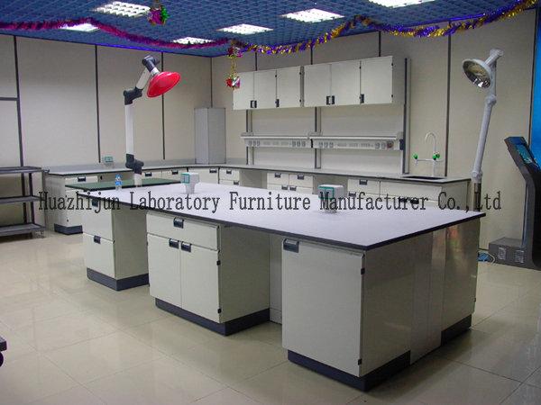 Central Steel Lab Furniture Black 12.7mm Countertops With Sink And ...