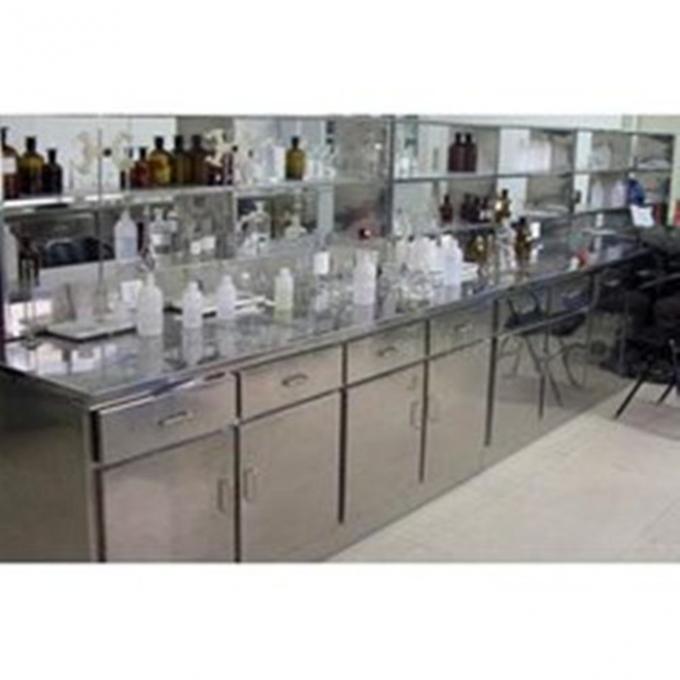 Industrial Stainless Steel Lab Furniture With Cabinet , Cosmetics Metal ...