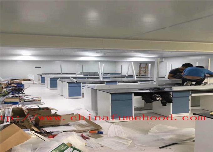 All Steel Structure Lab Central Bench For Chemical Factory and School ...