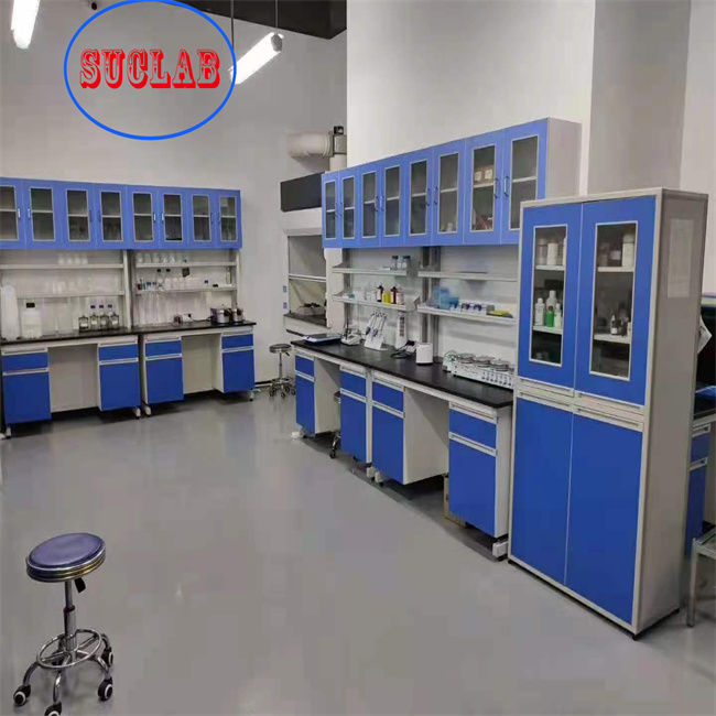 Multiscene Blue Chemistry Laboratory Furniture , Rustproof Lab Bench With Drawers
