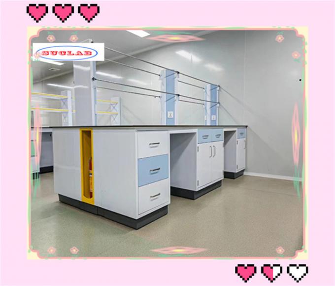 Wood Chemistry Lab Bench laboratory furniture & Fume Hood with ...
