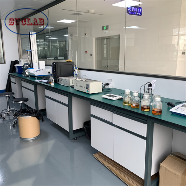 Wood Constructed Chemistry Lab Workbench Laboratory Bench For Heavy Duty
