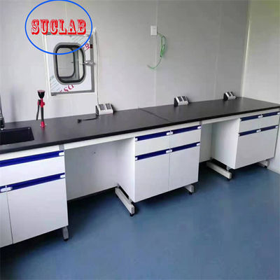 Waterproof Durable Laboratory Island Bench , Anti Corrosion Modular Lab ...