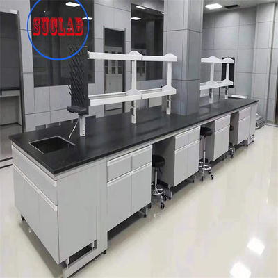 Chemical Resistant Modular Lab Benches With Storage Rustproof Anti ...
