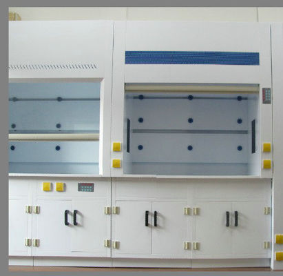 Full PP Fume Hood , PVC Window Laboratory Fume Cupboards Adjust Air Speed