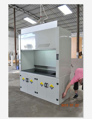 Laboratory Chemical Exhaust Hood Adjust Air Flow Floor Mounted Type