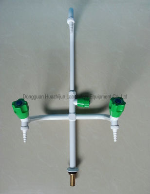 Epoxy Coating Surface 3 Way Tap For Laboratory Sink Alkali / Acid Resistant