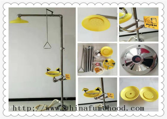 Practical Eye Wash Station With Shower , Stainless Steel Safety Shower ...