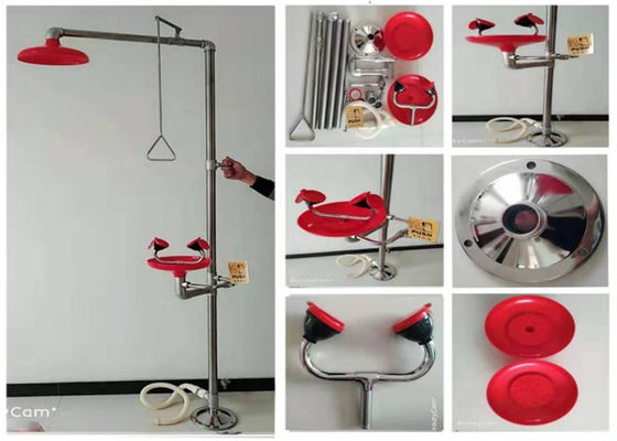 Mounted Science Lab Eye Wash Station , Multifunctional Emergency Shower ...