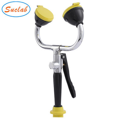 Counter Mounted Lab Fittings Eyewash Brass Rubber Material Portable