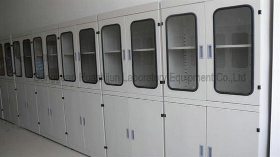 Full Steel Laboratory Glassware Storage Cabinets Electrostatic Spraying ...