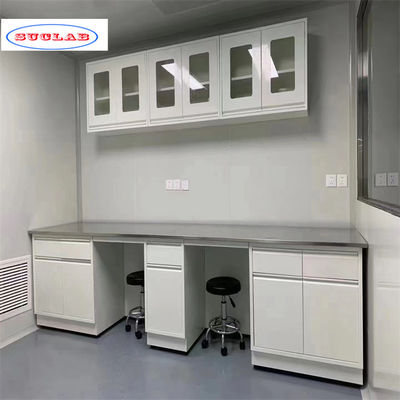 Customizable Laboratory Workbench with Multiple Compartments and Racks ...