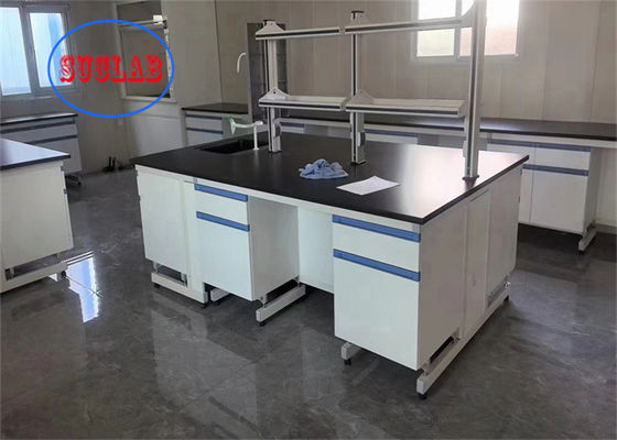 Ergonomic Chemistry Lab Workbench Lab Work Table Phenolic with Steel ...