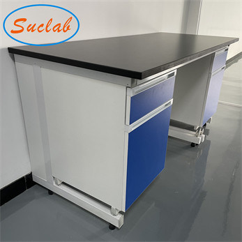 Steel Hospital Chemistry Lab Desk , Multipurpose Science Laboratory Table