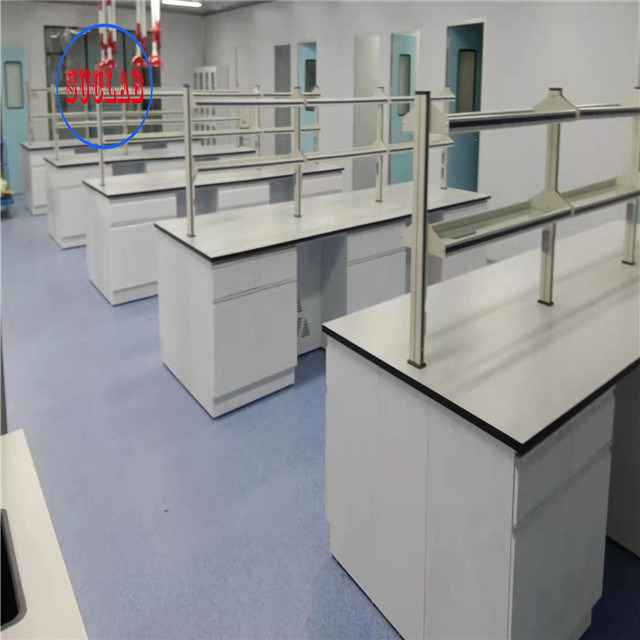 CE Durable Chemistry Lab Furniture Workstation Multiscene White Color