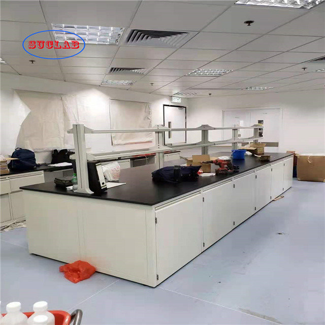 CE Durable Chemistry Lab Furniture Workstation Multiscene White Color