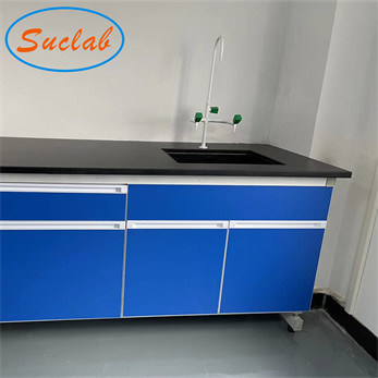 Durable Laboratory Work Benches Alkali Resistant With PP Sink And Faucet