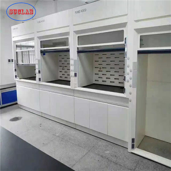 China portable full steel phenolic worktop anti-erosion lab fume hood ...
