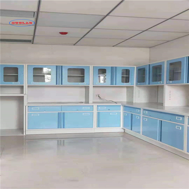 Cold Rolled Steel Hospital Laboratory Furniture Cabinets Anti Corrosion ...