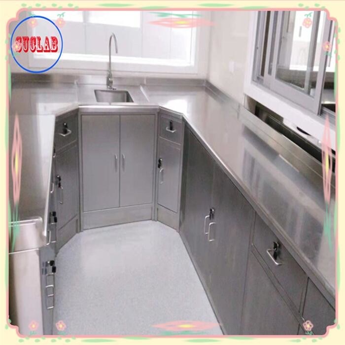 Polished Stainless Steel Solutions Lab Bench With Flexible Leg ...