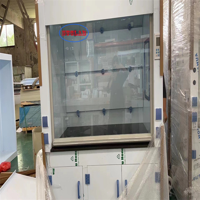 Wall Mounted Chemical Fume Hood Lab Draught Hood with Noise ≤60dB and ...