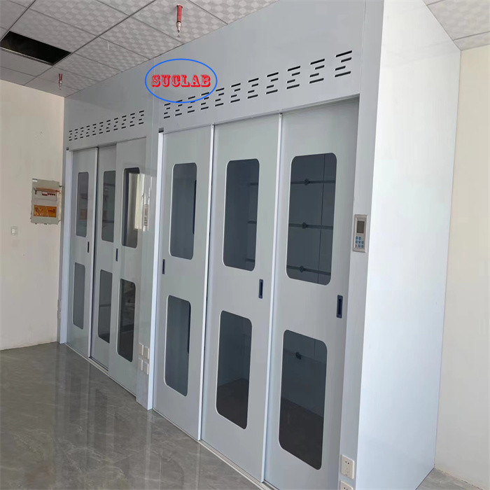 Customized Chemical Fume Hood Laboratory Fume Cupboard With Scrubber ...