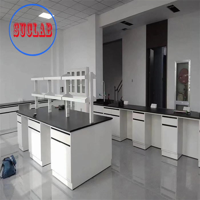 Rectangular Chemistry Laboratory Table with Adjustable DTC 175° Buffer ...