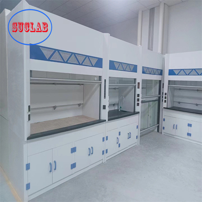 Blue Laboratory Fume Cupboard Control Perchloric Acid Fume Hoods For ...