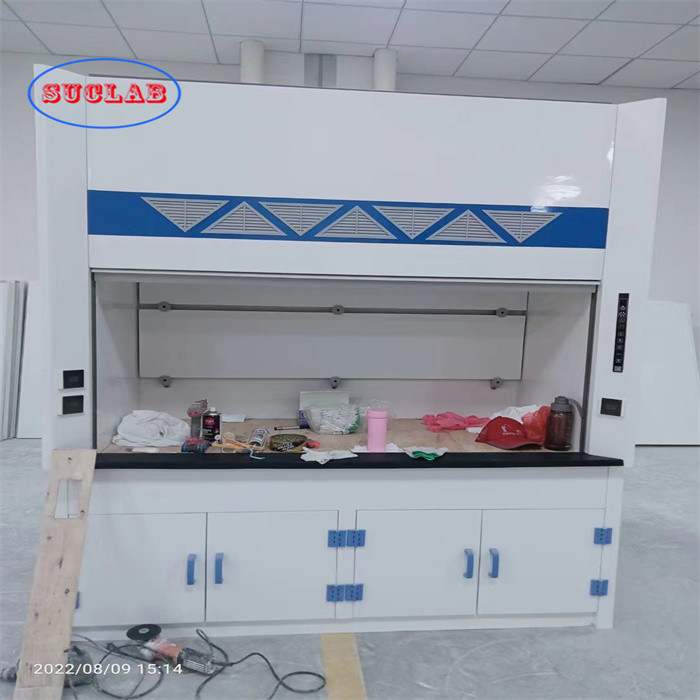 Chemical Resistant Class 100 Laboratory Fume Cupboard Wall Mounted ...