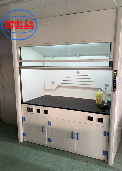 Epoxy Resin Worktop Lab Fume Hoods 0.3KW For Chemical Fume Extraction ...