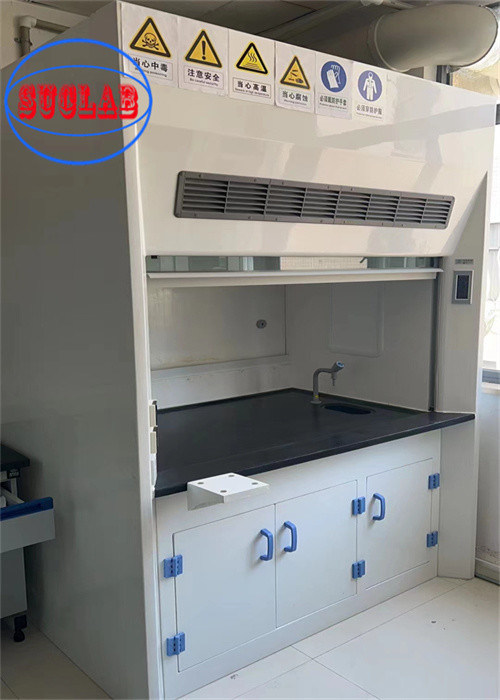 Epoxy Resin Worktop Lab Fume Hoods 0.3KW For Chemical Fume Extraction ...