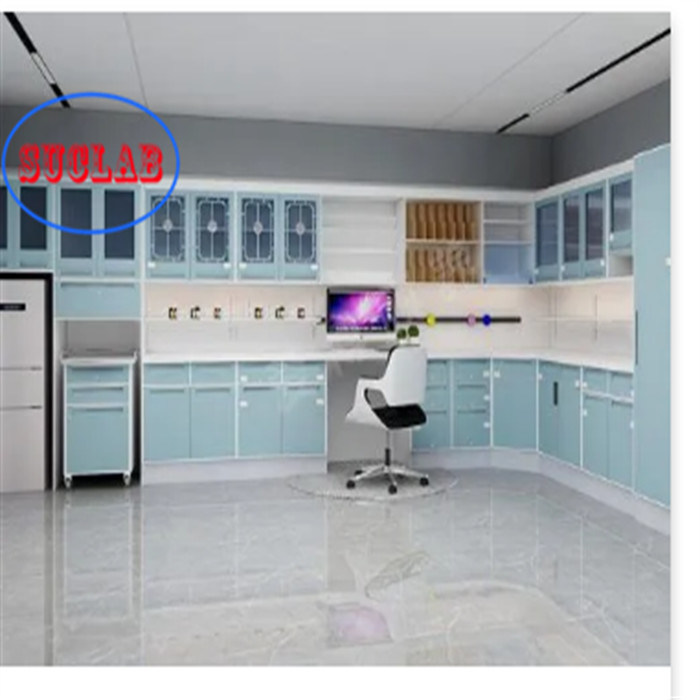 Frame Wall Mounted Hospital Disposal Workstation with Drawers and ...