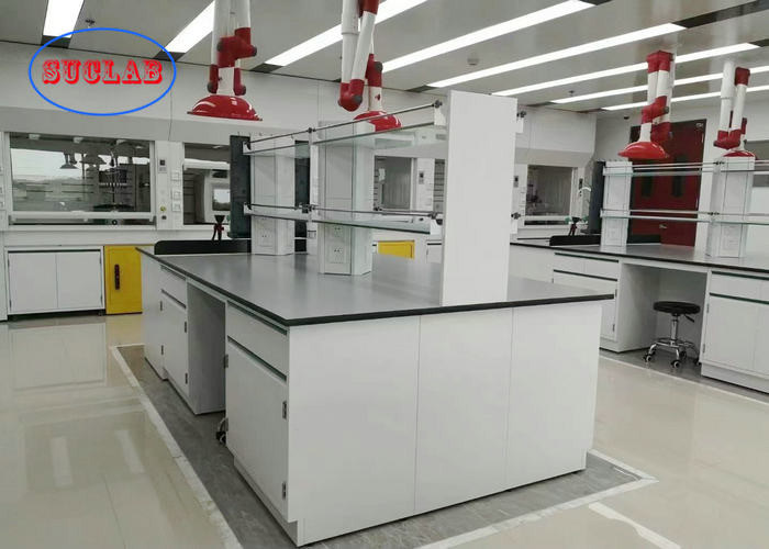 Floor Mounted Structure Steel Made Laboratory Workstation For Instrument Rooms Usage