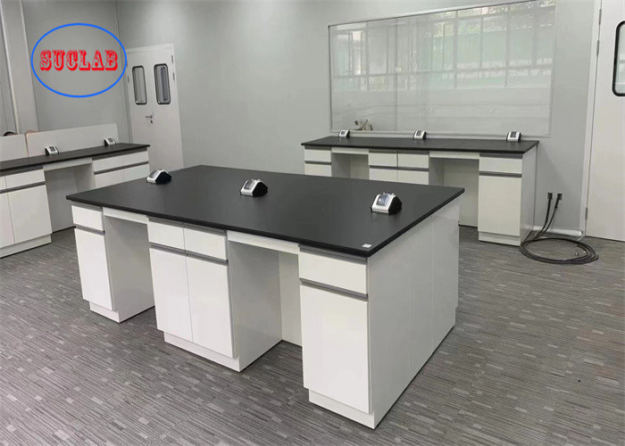 Steel Chemistry Lab Bench Lab Workbench Hong Kong White With Multi ...