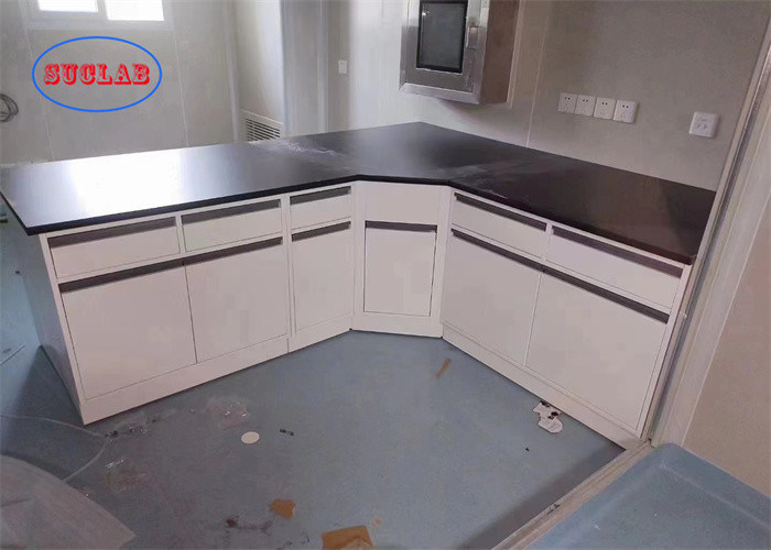 Blue Color Chemistry Lab Bench Laboratory Bench With Storage Indonesia ...