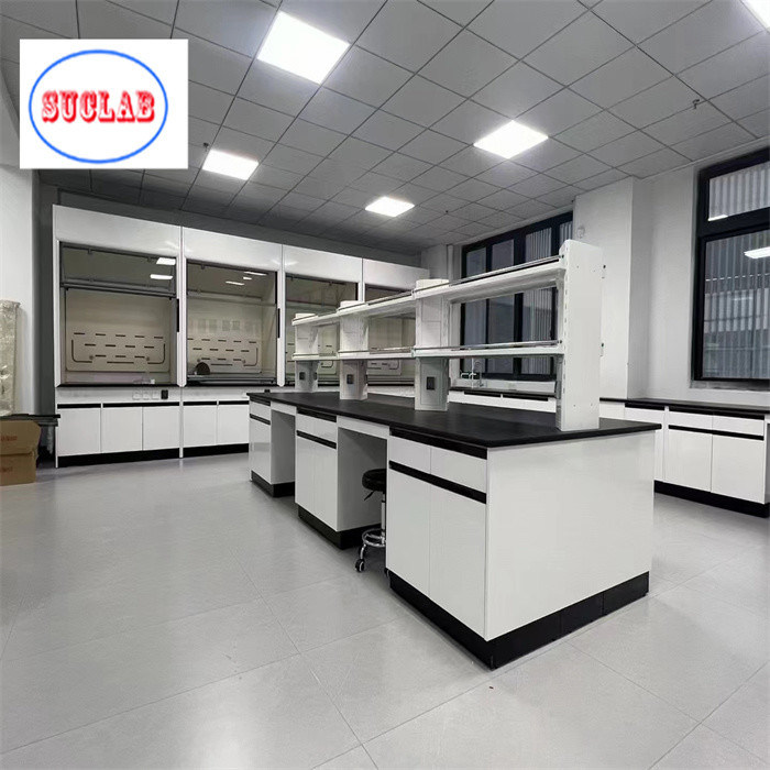 Fire Resistant Chemistry Lab Workbench Steel Wood Laboratory Furniture ...