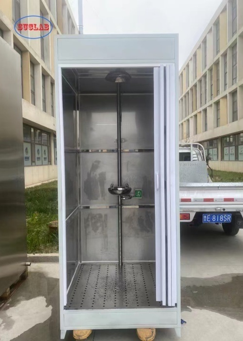Industrial Grade Enclosed Safety Shower with OSHA Certification and ...