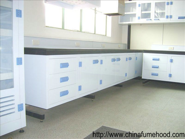 PP Material Lab Side Bench With Drawer For Factory Physical Laboratory