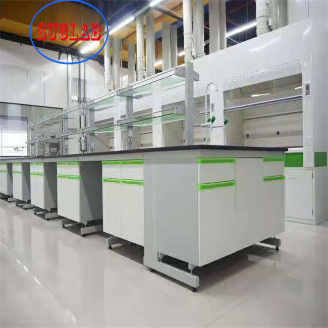 Steel Wood Chemistry Lab Workbench Practical Multipurpose For Hospital