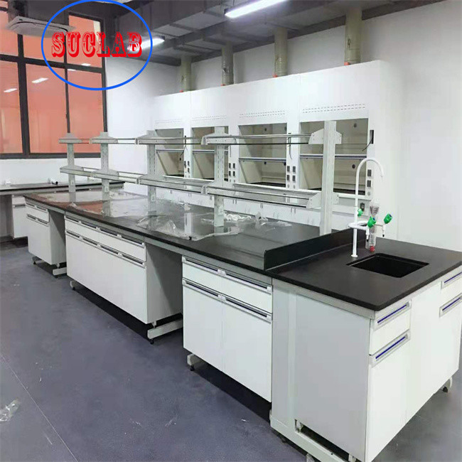 Chemical Resistant Modular Lab Benches With Storage Rustproof Anti ...