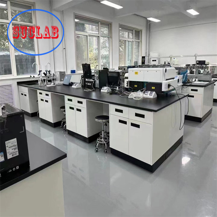 Chemistry Lab Workbench Coated With Epoxy Powder Coating Phenolic Resin ...