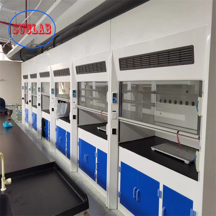 1200m3/h Exhaust Volume Laboarotory Fume Chamber With Horizontal Airflow