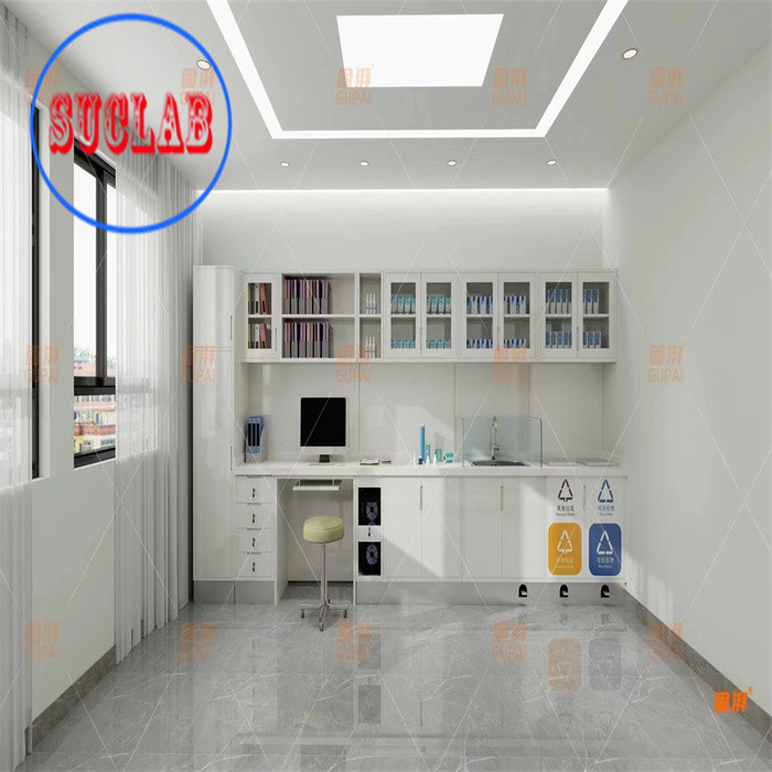 Adjustable Shelves Three Section Slider Hospital Medical Cabinet Hong Kong